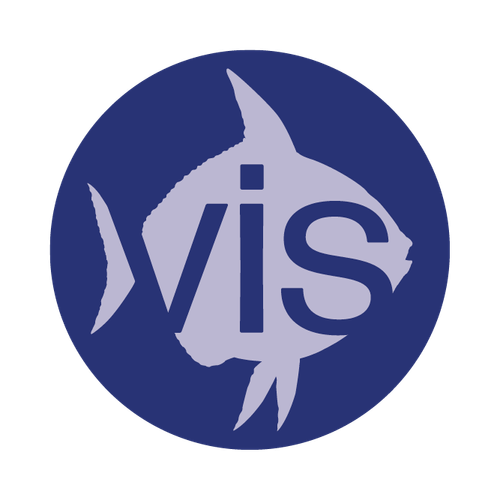 Sticker rond 'Vis' – Van Erkel Winkelmaterialen